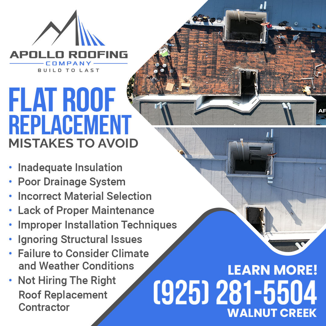 Common Flat Roof Replacement Mistakes Walnut Creek Homeowners Make ...
